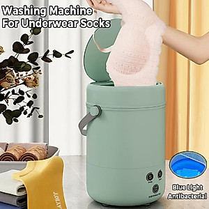 Mini Automatic Washing Machine Portable Socks and Underwear Washing Machine,Portable Washing Machine,Mini Washing Machine, Portable Washing Machine, Mini Washer (White)