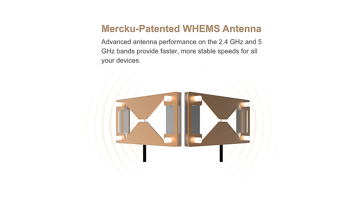 Mercku M6 Wi-Fi 6 Router - Mesh Coverage Up to 6,000 Sq.Ft.