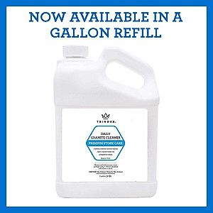 TriNova Granite Cleaner and Polish for Daily Use - Enhances Shine and goes on Streakless - for Countertops, Marble, Stone, Bathroom Tile Kitchen, Islands and More