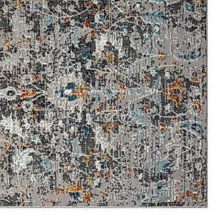 LUXE WEAVERS Vintage Floral Gray Area Rug 8x10 Area Rug