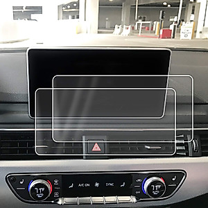 Red Hound Auto Screen Saver 2pc Compatible with Audi A4 2017-2019 MMI Invisible High Clarity Touch Display Protector Minimizes Fingerprints 8.3 Inch