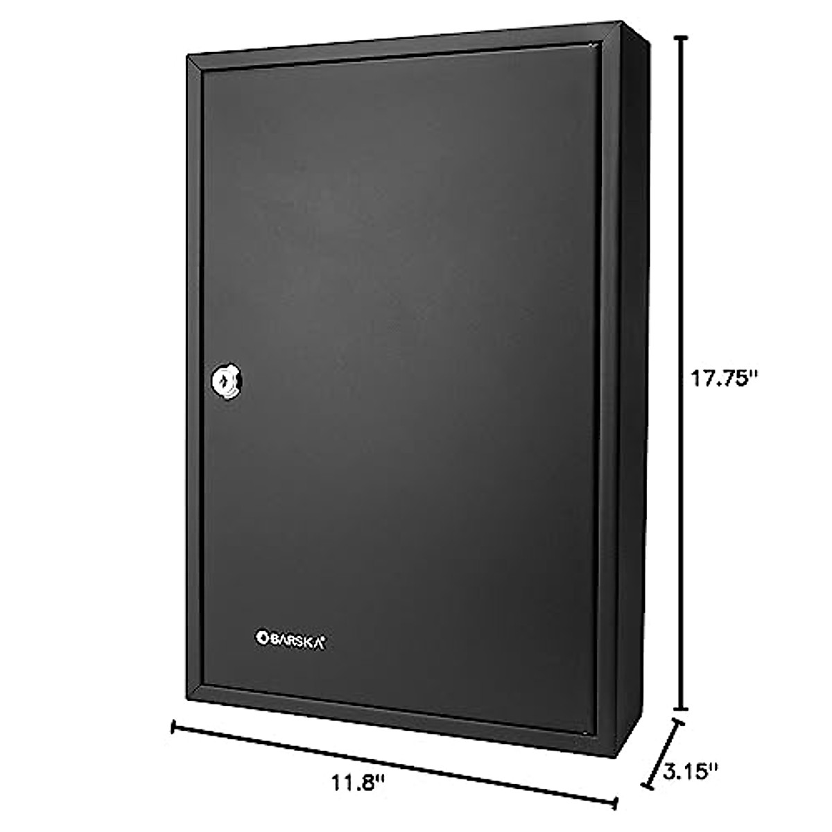 BARSKA 64 Adjustable Key Lock Box Black