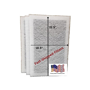 Fast-Shipped-Filters 3 Pack 20x25 Replacement Filter Pads Compatible with Dynamic Air Cleaner 20x25 Refill White