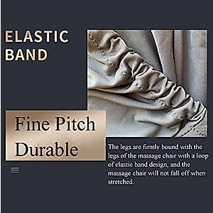 FBKPHSS Massage Chair Recliner Cover with Zero Gravity, Full Body Massage Chair Cover Skin-Friendly Washable Elastic Cloth Dust Cover Free Headrest Cover,Brown,A+B