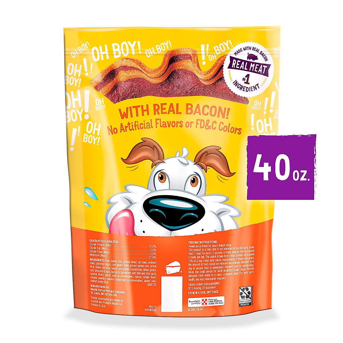 Purina Beggin' Strips With Real Meat Dog Training Treats With Bacon and Cheese Flavors - 40 oz. Pouch