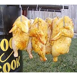 4pc 9" Heavy Duty & Thick ALAZCO Stainless Steel Meat Processing Butcher Hook - Wild Game, Smoking Ribs BBQ Large Fish, Hunting, Carcass Deer Hanging S-Hook Excellent Quality 9mm Thick