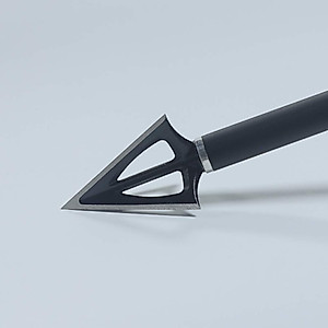 JIANZD Broadheads 100 Grain Fixed Blades Stainless Steel Hunting Broadhead Arrow Tips Pack of 6 Pcs Archery Arrow Heads for Crossbow Recurve Bow and Compound Bow