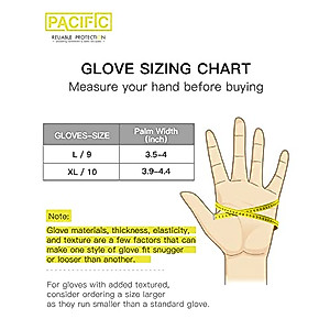 PACIFIC PPE Strength Nitrile Industrial Orange Gloves, 8 Mil, Diamond Texture Disposable Heavy-Duty, Powder Free, Large, 100 Count