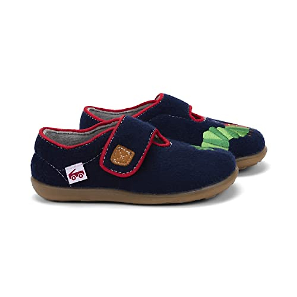 See Kai Run Cruz II - Easy-On Felted Wool Slippers for Little Kids - Hungry Caterpillar, Toddler 7