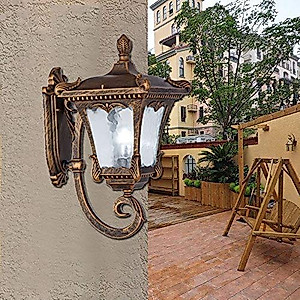 Simple And Cool Wall Lamp Simple European American Country Outdoor Aluminum Waterproof Balcony Garden Doorway Corridor Lamp Wall Wall Light Home Garden Wall Hanging Lamp Retro Villa Gate Wall Lantern