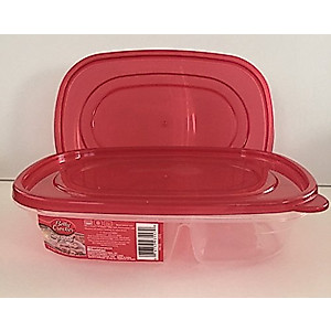 Divided Food Storage Containers Set Of 2 Betty Crocker Easy Seal