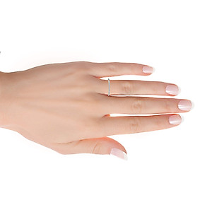 0.05 Carat Round Diamond Wedding Band & Stackable Set in 10K Gold