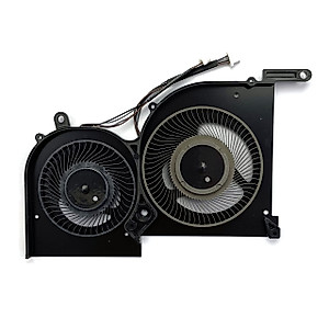 CPU+GPU Cooling Fan Replacement for MSI GS66 WS66 Stealth 10SD 10SE 10SF 10SFS 10SGS,10UG 10UH 10UE MS-16V1 MS-16V2 MS-16V3 BS5005HS-U4Q BS5005HS-U4J 16V1-G-CW 16V1-G-CCW DC5V 1.0A Fan Pair Fans