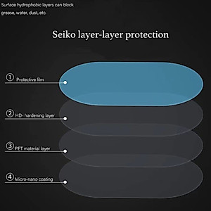 2 PCS Rearview Mirror Anti Fog Rainproof Film Door Rearview Waterproof Wing Anti Glare Film Side Mirror Nano Coating HD Waterproof PET for Safe Driving - (95 * 135mm-Oval)