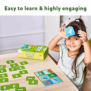 Skillmatics Board Game - Memory Match Animals, Fun & Fast Memory Game for Kids, Preschoolers, Toddlers, Gifts for Boys & Girls Ages 3, 4, 5, 6, 7