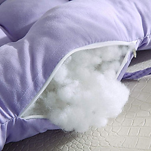 Backbayia 2 Pieces Square Seat Cushions Pillow Chair Pads for Car, Home, Office