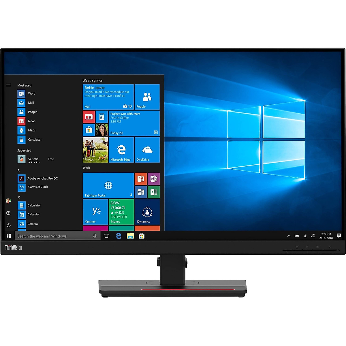 Lenovo ThinkVision T27h-2L 27" WQHD WLED LCD Monitor - 16:9 - Raven Black