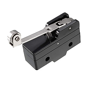 uxcell Z-15GW2-B 1NO + 1NC Long Hinge Roller Lever Micro Action Switch