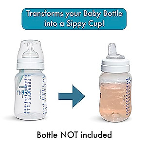 Sippy Spout Nipples for Philips Avent Anti-Colic Baby Bottles | 4-Count | Soft Spout | Food Grade Silicone | Variable Flow | Spill-Proof