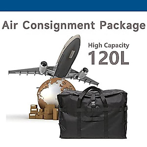 Arxus Large Duffel Bag, 120L Waterproof Carry on Weekend Overnight Storage Bag Over Luggage for Airline, Travel, Camping, Moving