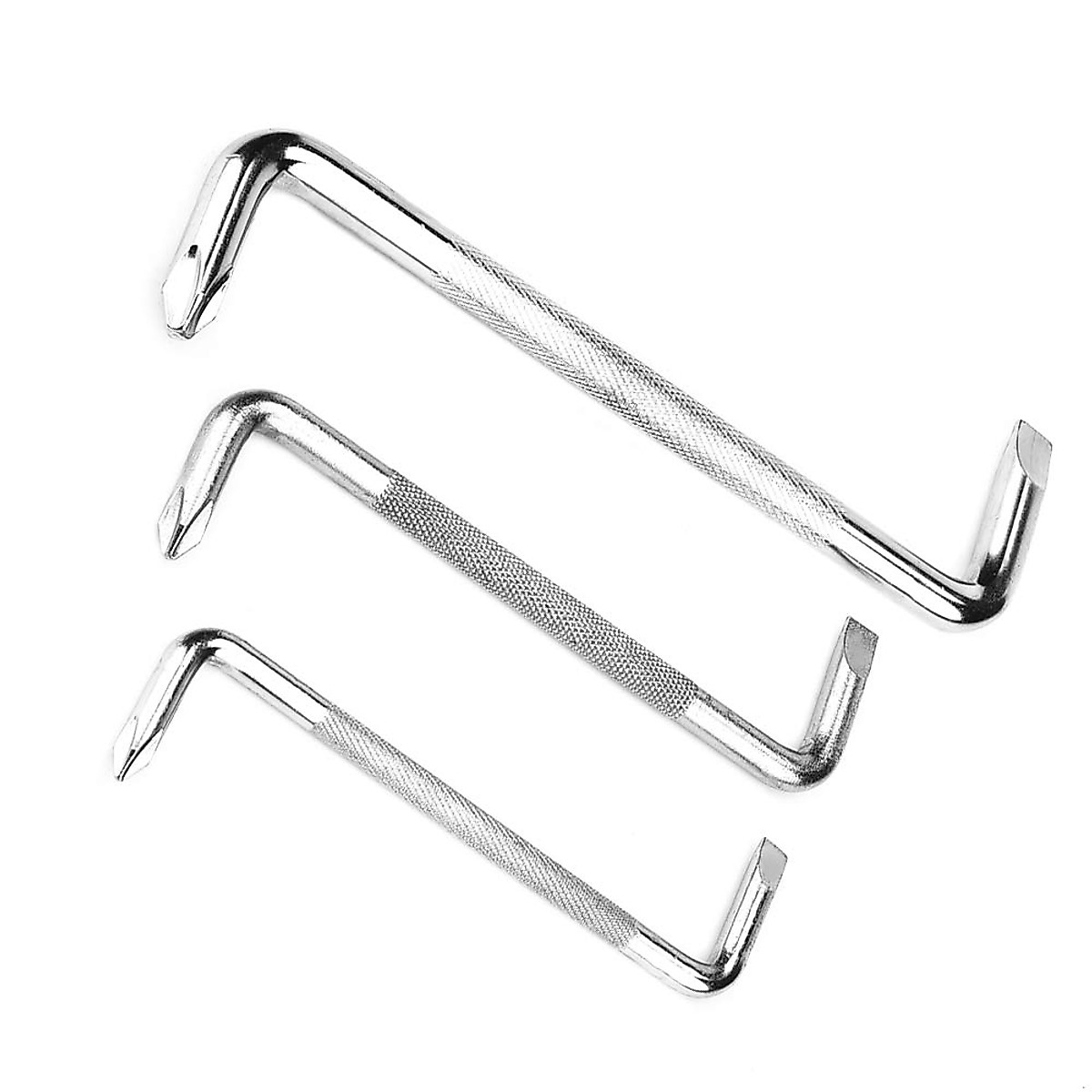 Offset Screwdriver Set, Angle Screwdriver, Hand Tools for Electricians, 3Pcs Right Angle Double Head Z shaped Offset Screwdriver Set