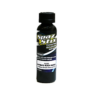 Spaz Stix Ultimate Backer for Mirror Chrome Airbrush Paint, Black, 2-Ounce