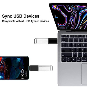 BHSKJSZ 10Piece Type C Adapter Kit, Compatible with Micro-USB/Type-C/USB/1 -p Hone Cable,Foam Insert Travel Case with Carabiner, Includes USB Type C Cable