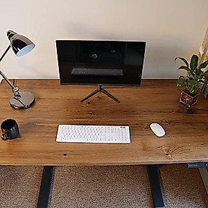 WOODCN Wood Table Top Universal 58x28 Inches,Walnut Rustic Workbench Top Countertop Desk Home Office,for Sit-Stand Height Adjustable Riser Desk