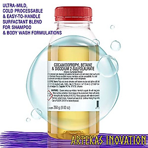 COCAMIDOPROPYL Betaine & DISODIUM 2-SULFOLAURATE - Ultra-mild, Cold Processable & Easy-to-Handle Surfactant Blend for Shampoo & Body Wash Formulations - Liquid - 250 g | 8.82 oz