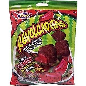 Jovy Revolcaditas with Chili Watermelon Flavor 6oz Bags (Pack of 3) by Jovy