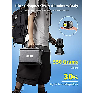 Video Light, COLBOR CL60 65W COB LED Continuous Output Lighting 2700k-6500K CRI97+ Monolight with Bowens Mount APP Control for Outdoor Shooting Filming Conference, LED-Video-Light-Photography-Studio