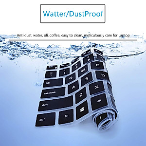 MUBUY Keyboard Cover Design for 13.3" Dell Latitude 5000 Series 5300 5310 Laptop and Dell Latitude 7000 7300 13.3" Laptop Keyboard Protective Skin Without Pointing-Black