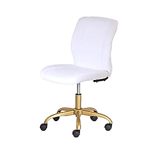 Conference Chairs Leather Office Chair, Multiple Finishes Velvet Plush (D Light Grey)