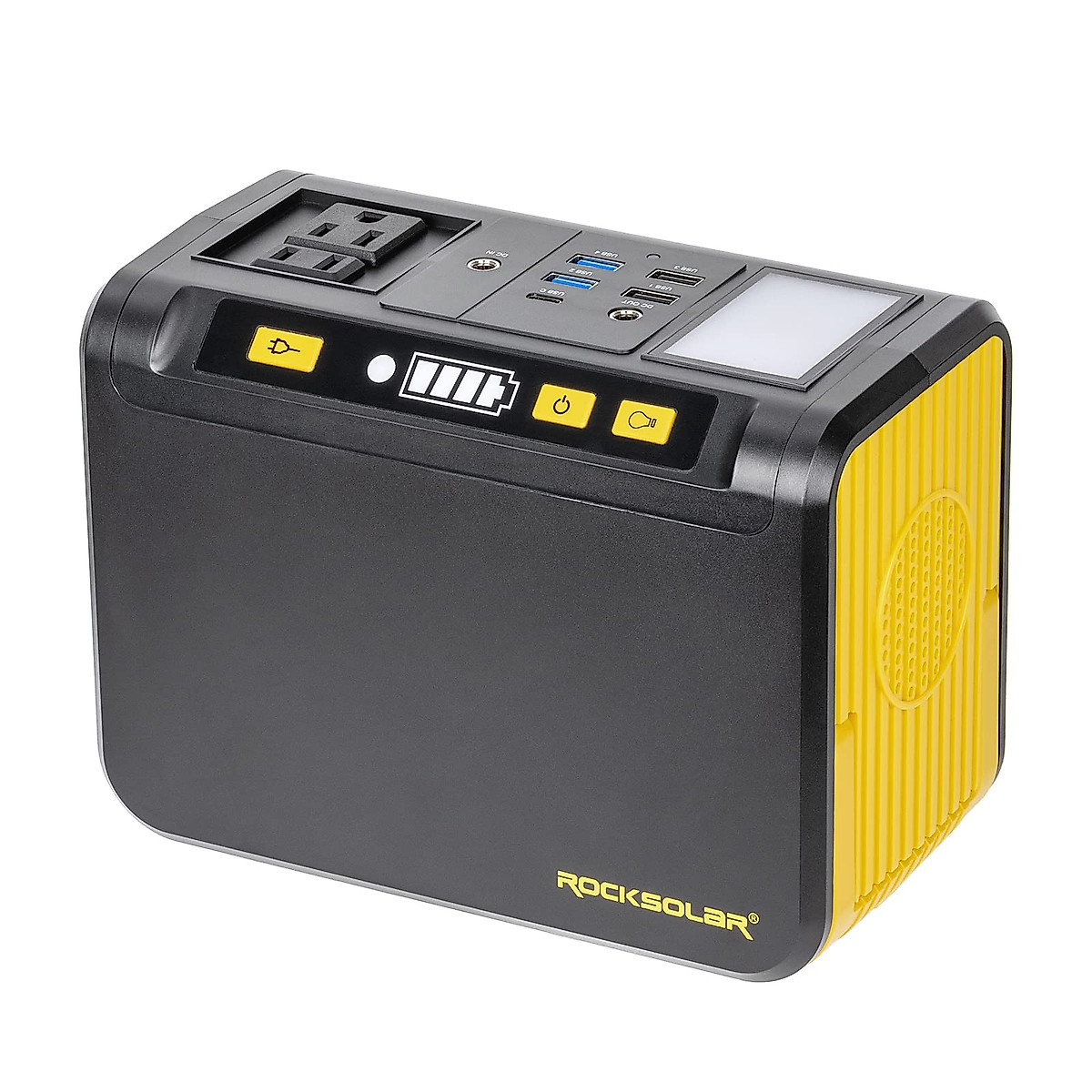 ROCKSOLAR Portable Power Station 250W RS811-277Wh Backup Lithium Battery, Solar Generator Power Supply with AC/USB/12V DC Outlets for Camping, RV, Home, Outdoor, Emergency