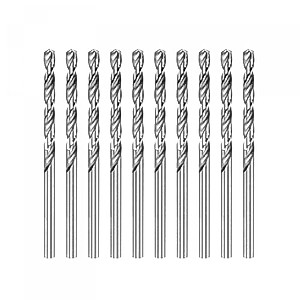 uxcell 10 Pcs 3.95mm HSS(High Speed Steel) W6542 Micro Drill Bits, Fully Ground Jobber 74mm Length Drill Bit for Mild Steel Copper Aluminum