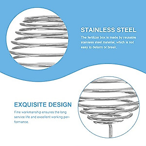 GANAZONO Orchid Fertilizer 10pcs Stainless Steel Succulents Mini Mini Planting Fertilizers Baskets