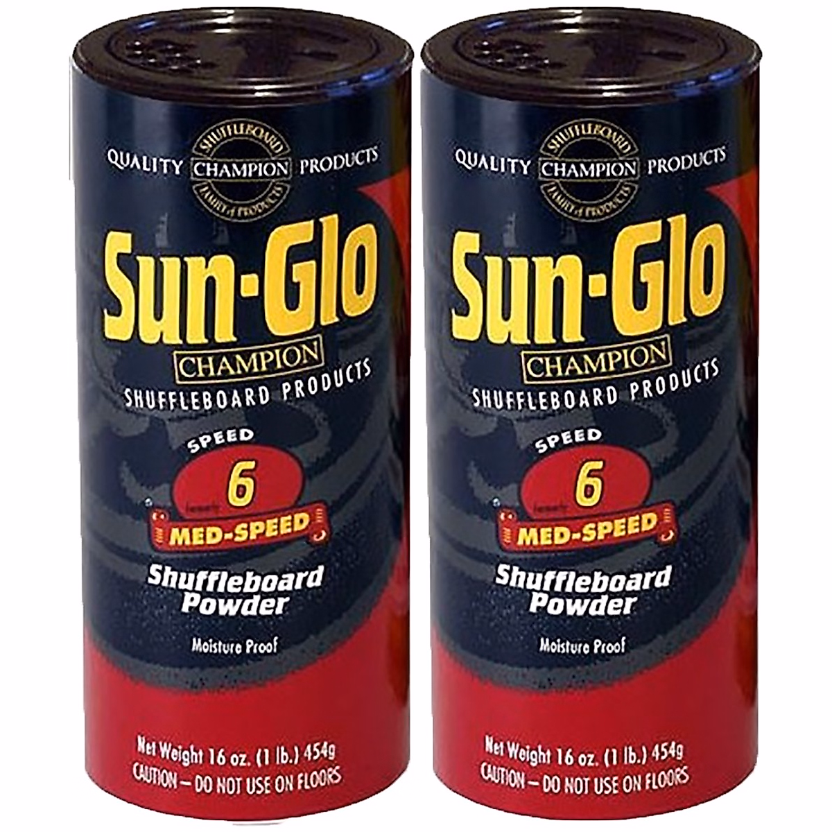 Twin Pack of Sun-Glo #6 Speed Shuffleboard Powder Wax