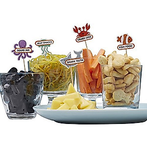 Ginger Ray Sea Themed Party Cupcake Flag Toppers - 15 Pack