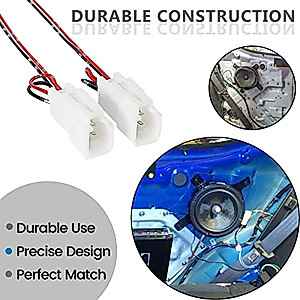 NuIth Rear Front Speaker Wiring Harness Adapter Connector Plug Replacement for Toyota Camry/Corolla 2002-2013, Tundra/Sequoia 2001-2007 for Aftermarket Speaker w/JBL Audio System 86160-AF060 2PC
