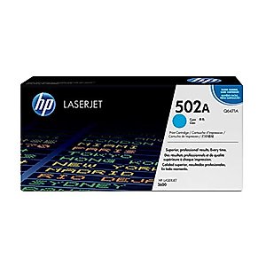 Original HP 502A Cyan Toner Cartridge | Works with HP Color LaserJet 3600 Series | Q6471A