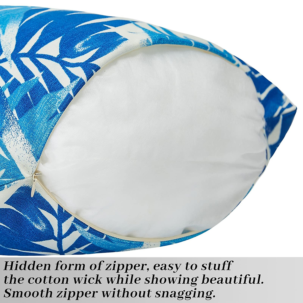 XXPILOS Outdoor Pillow Covers, Outdoor Lumbar Pillow Covers Outdoor Pillows Case 2PCS Waterproof Outdoor Pillow Covers 18x18 Inch Home Decor for Furniture Patio Couch Bed Sofa Bedroom