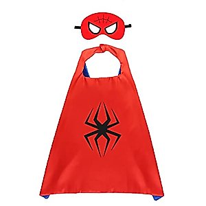 HuangWeida Superhero Cape and Mask for Kids, Toy for 3-9 Year Old Boys Girls Dress up Super Hero Costume