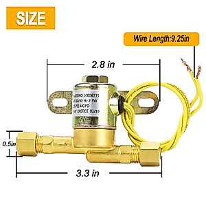 Humidifier Water Solenoid Valve 4040 for Aprilaire Whole House Humidifier 400 400M 500 500M 600 600M 558 550A 550 568 560A 700M 768 760A 760| 24 Volts | 2.3 Watts | 60 HZ-Yellow by TOMOON