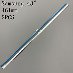 MSEURO 2 PCS 28 LED Strip Light Strip Fit for Samsung 43 "TV UE43NU7100U AOT_43_NU7100F_2X28_3030C BN44-00947A UE43NU7120U