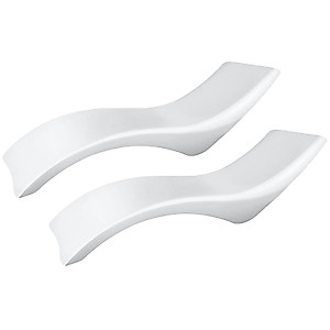 Generic Pool Lounge Chairs - Inside Pool & Sun Shelf Lounge Chair - Compatible with All Pool Types - Up to 9"" in The Water, White