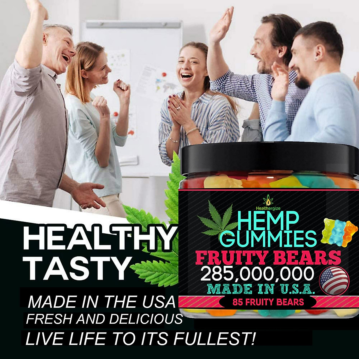Hеmр Gummies Premium Gummy Bears-Natural Organic Pure Hеmр Oil Infused-Great Party Edible Candy-for Peace and Relaxation, Discomfort, Muscles, Joints-Made in USA