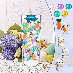 VKEKIEO Pearls, Floating Water Pearl Beads, Round and Plastic vase Filler Beads for Holiday, Floating Candle, Party