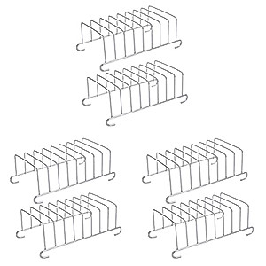 6pcs Fit Home Electric Stockpot Canning Accessory Food Oven Drying Baking Silver Rack Bread Fryer Pancake Accessories Cross Holder Tool Pressure Wire Stainless Steaming Cooking
