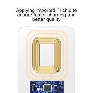 IVY QI Wireless Charging Receiver Adapter with Fast&Smart Microchip Technology for Samsung Galaxy A11/A21/A51/A71/A12/A02s/A32/A52/A31 Type-C