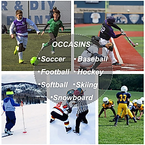 DEVOROPA Youth Boys Compression Thermal Shirt Long Sleeve Fleece Baselayer Soccer Baseball Undershirt Navy M